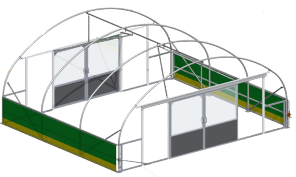 Single Span Polytunnels - Commercial Economy Range - Northern Polytunnels